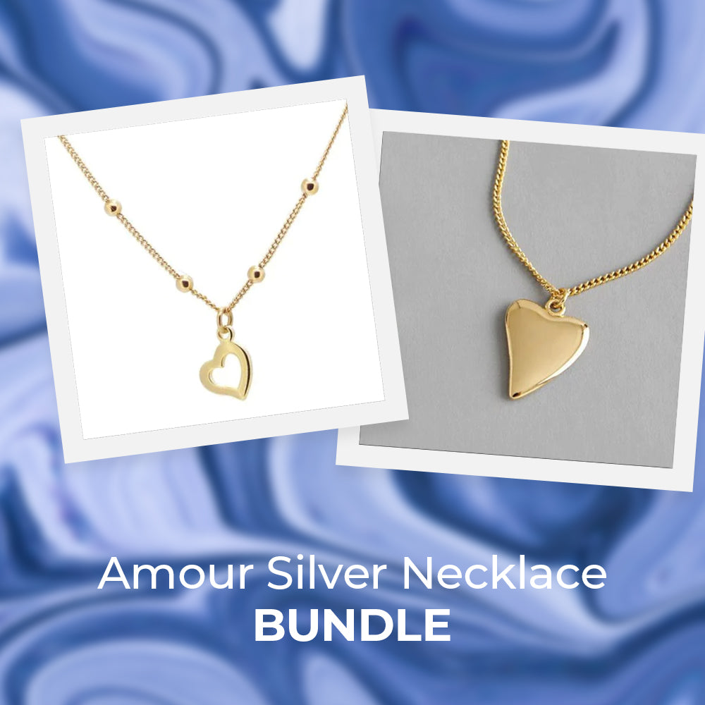 Amour Silver Necklace Bundle